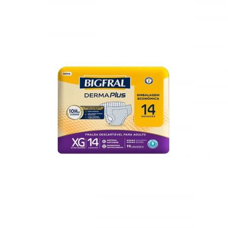 GBB FRALDAS - BIGFRAL DERMA PLUS ECONOMICO XG/ 14 - Meu catálogo fácil!